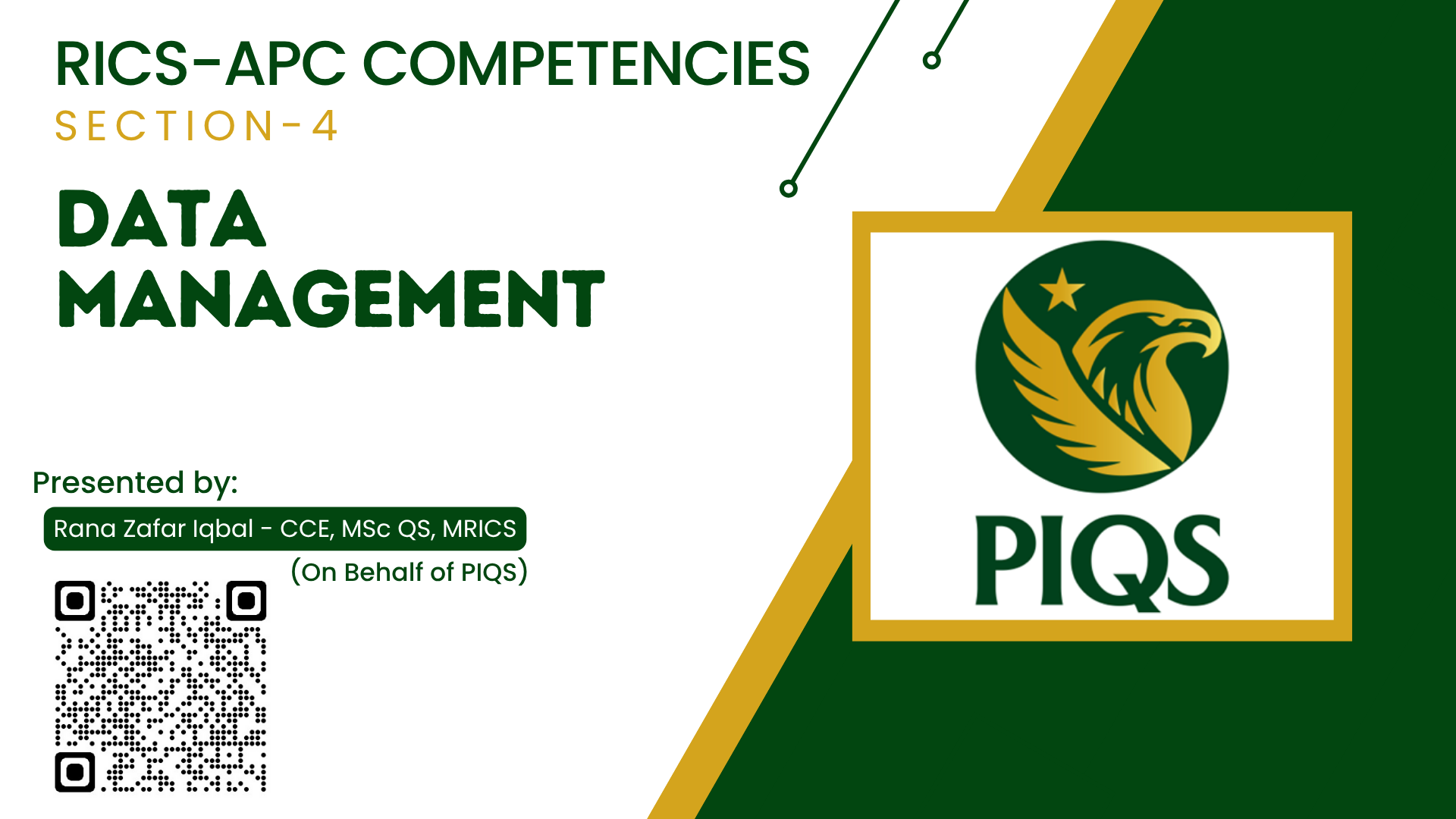 RICS - 04 - Data Management | PIQS