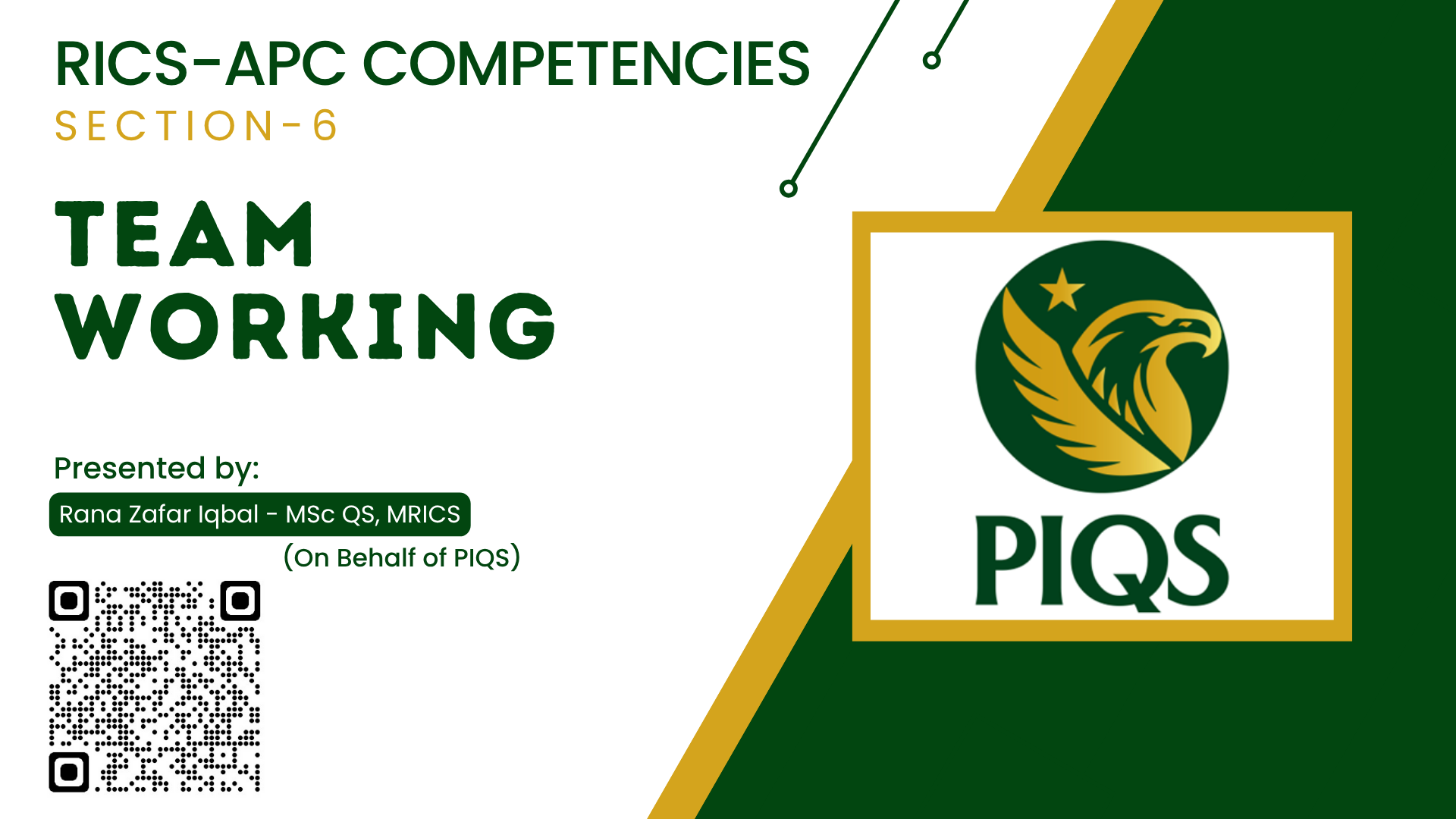 RICS - 06 - Team Working | PIQS