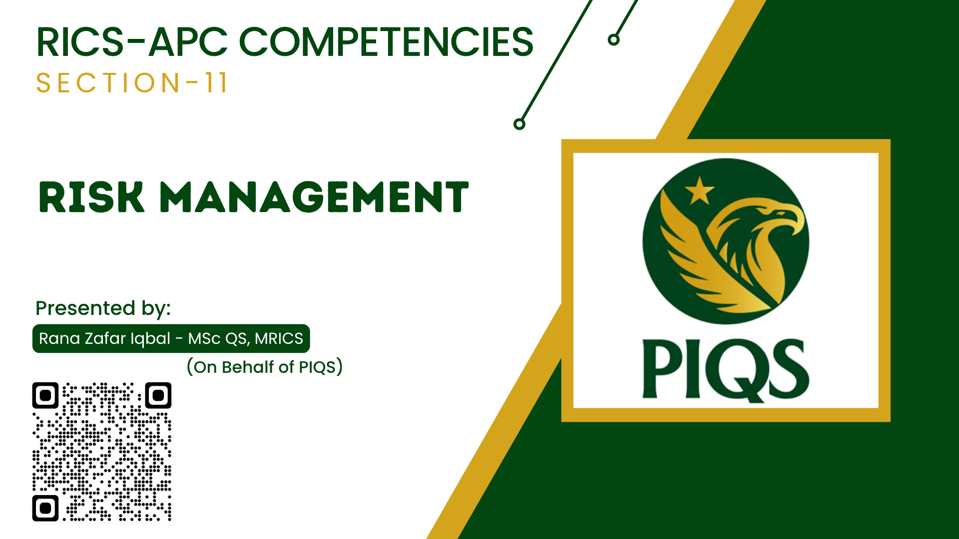 RICS - 11 - Risk Management | PIQS